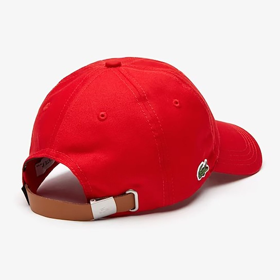 Boné Lacoste Aba Curva Strapback Masculino - Vermelho | Clube Netshoes